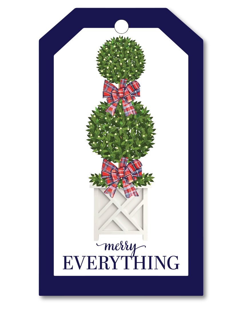 TARTAN TOPIARY + MERRY EVERYTHING GIFT TAGS | CHRISTMAS GIFT TAGS – B ...